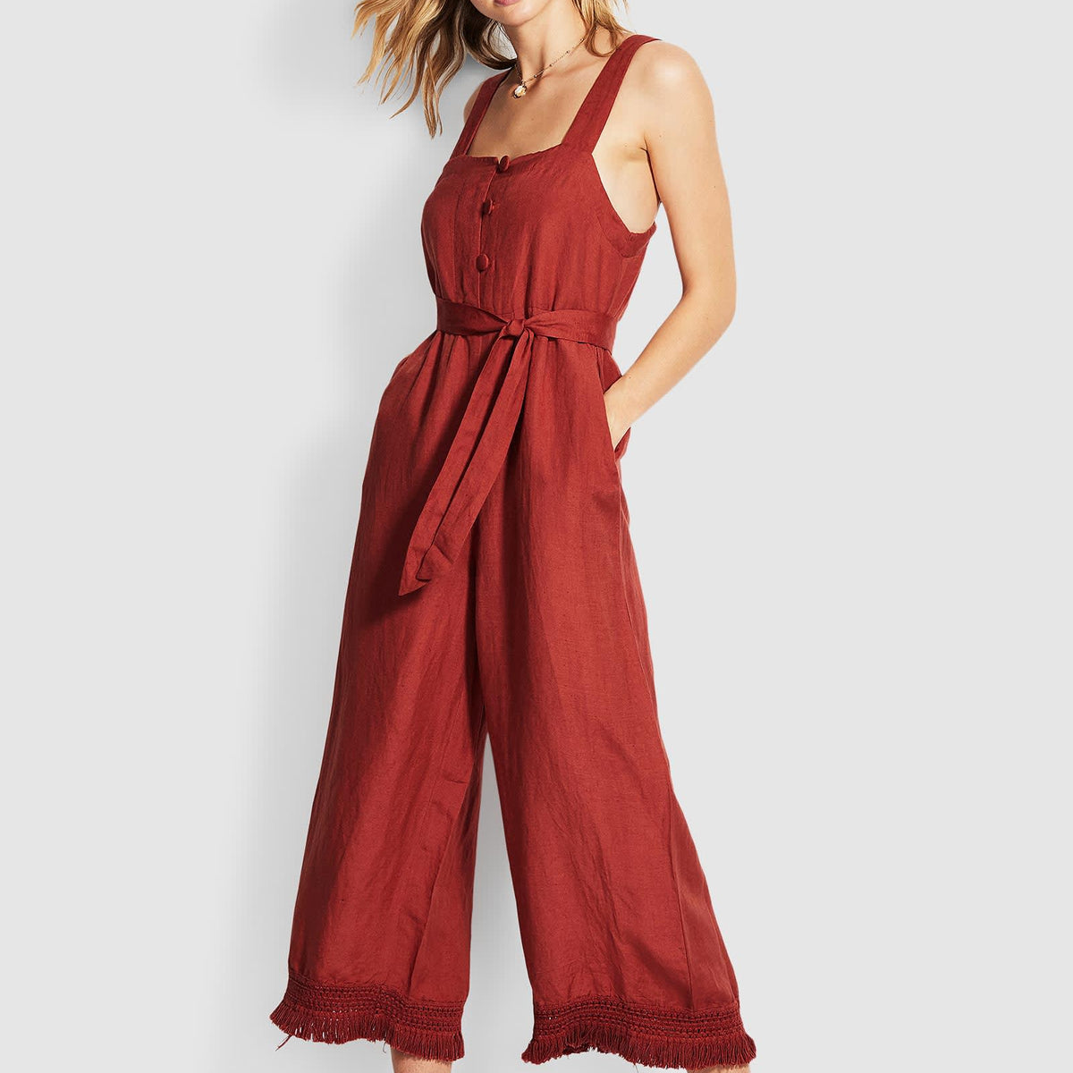 Scarlet Jumpsuit - Rust – Seafolly Australia