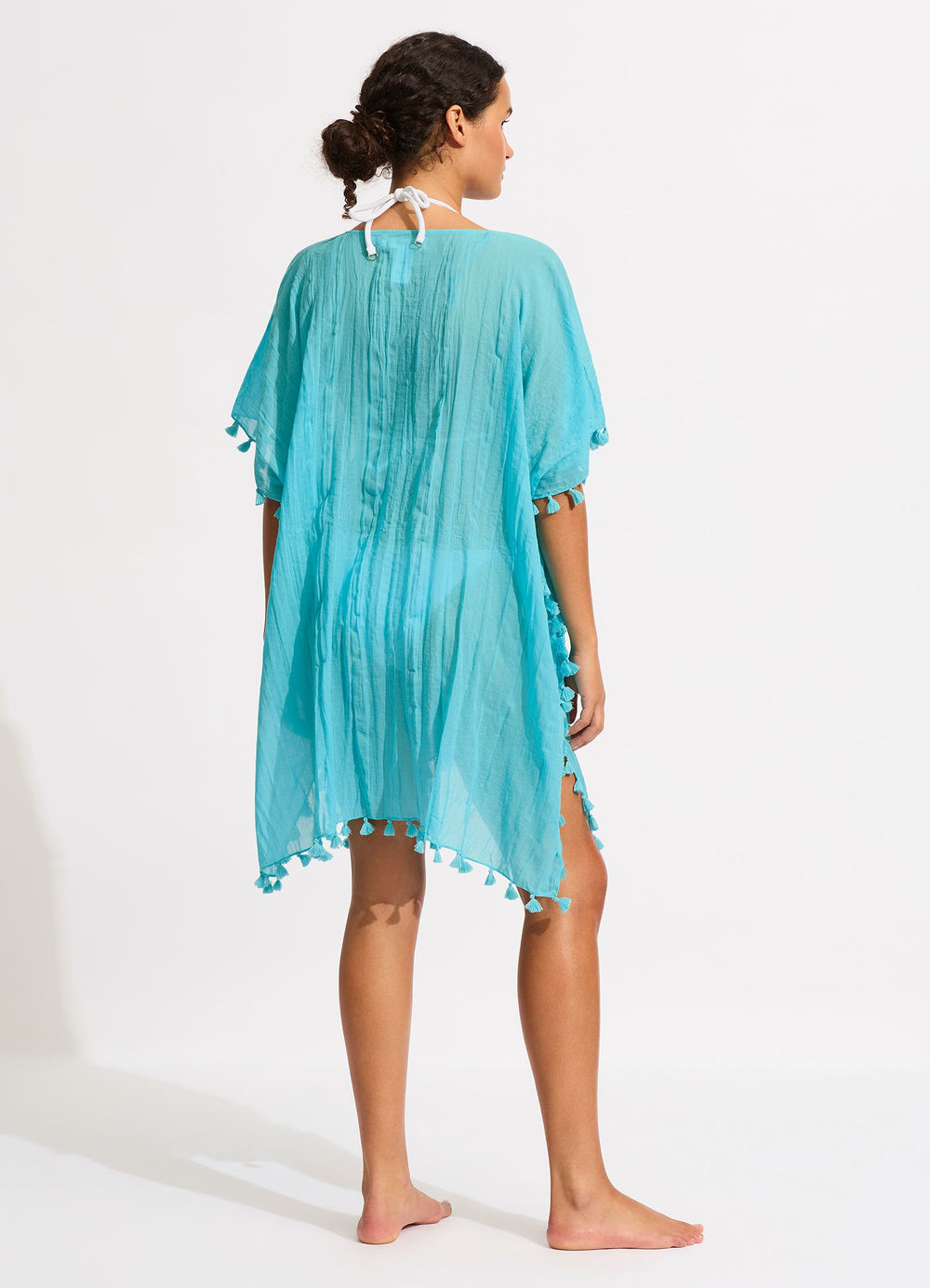 Amnesia Kaftan - Atoll Blue – Seafolly Australia