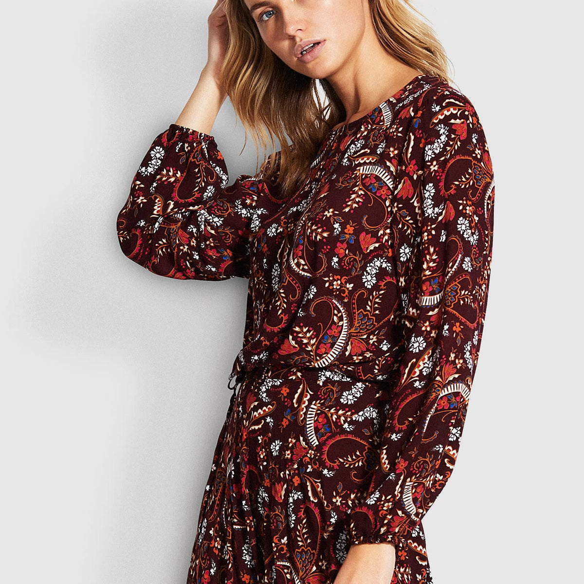 El Dorado Chloe Paisley Top - Maroon – Seafolly Australia
