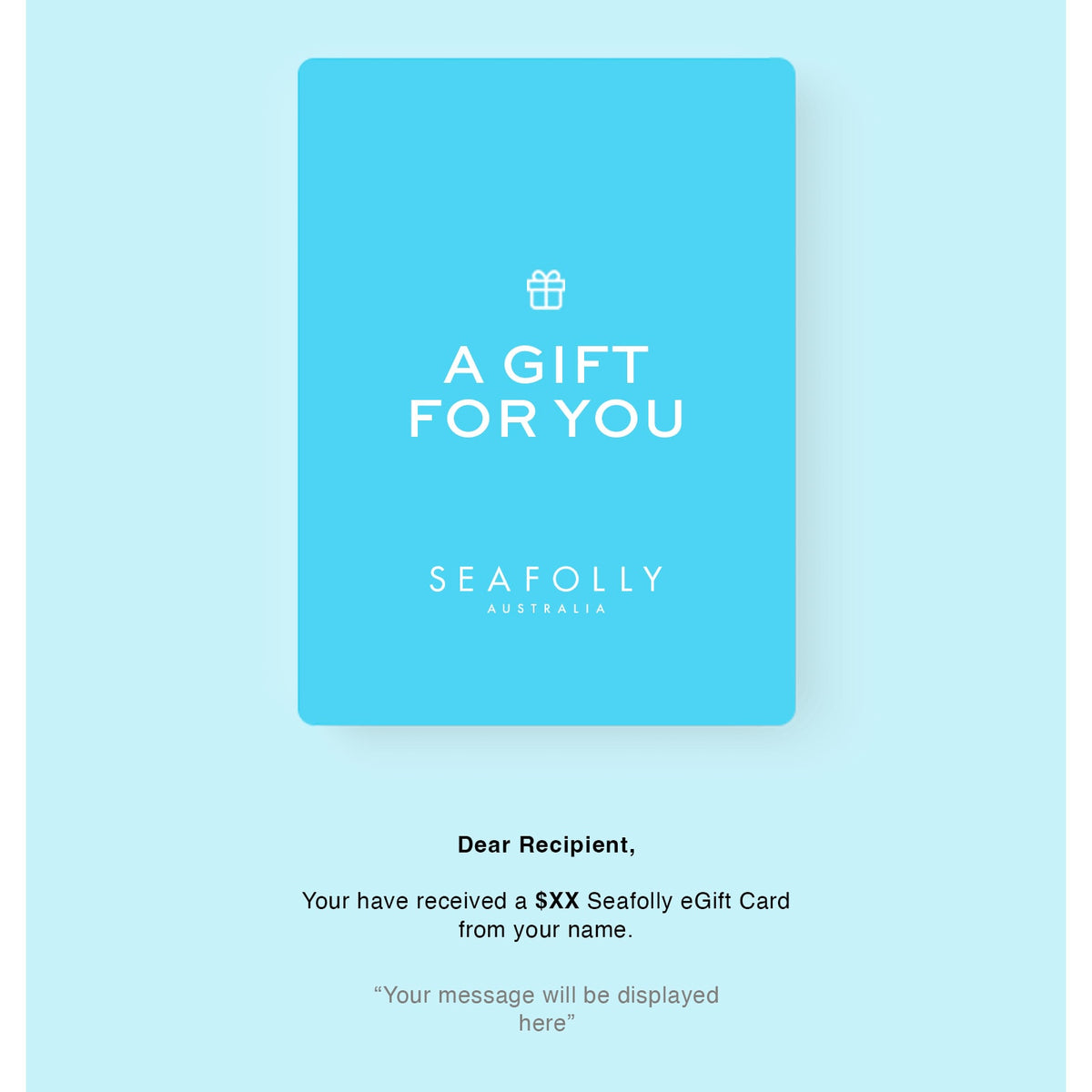 Digital Gift Card – Seafolly Australia