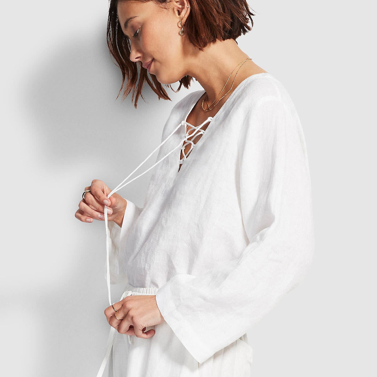 Beach Edit Harbour Linen Top - White – Seafolly Australia