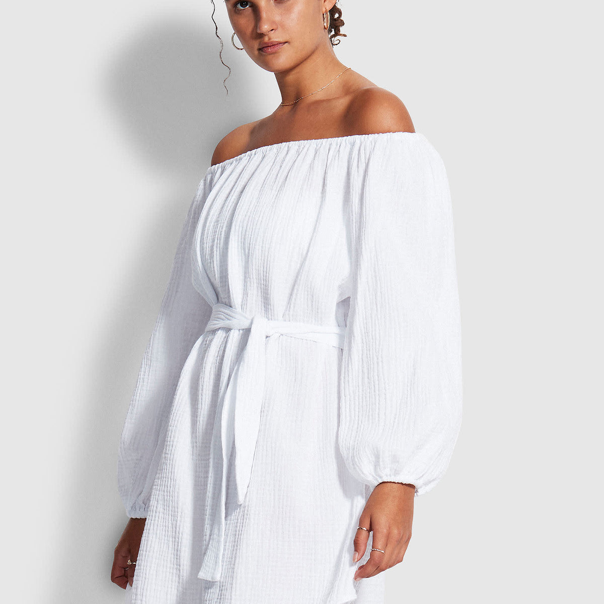 Double Cloth Summer Cover Up - White – Seafolly Australia