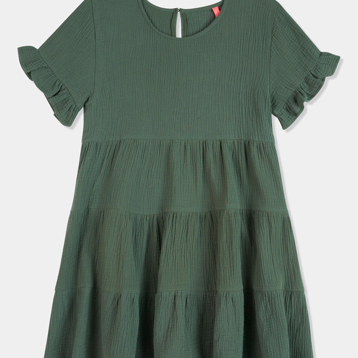 Girls Tiered Beach Cover Up - Moss – Seafolly Australia