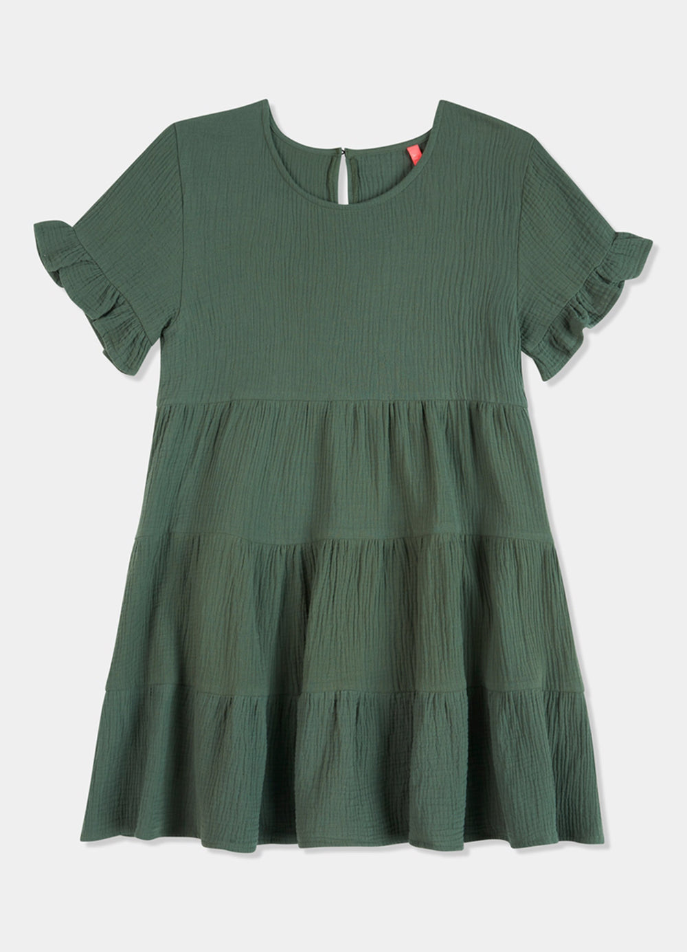 Girls Tiered Beach Cover Up - Moss – Seafolly Australia